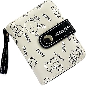 Bear Print Wallet for Women | Cute & Stylish | Tapai Ko Pasal
