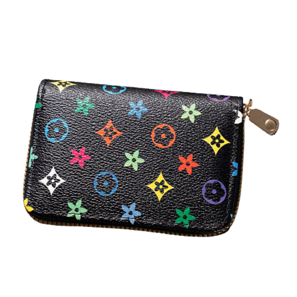 Trendy Multicolor Women's Wallet – Stylish Zip Purse for Girls in Nepal