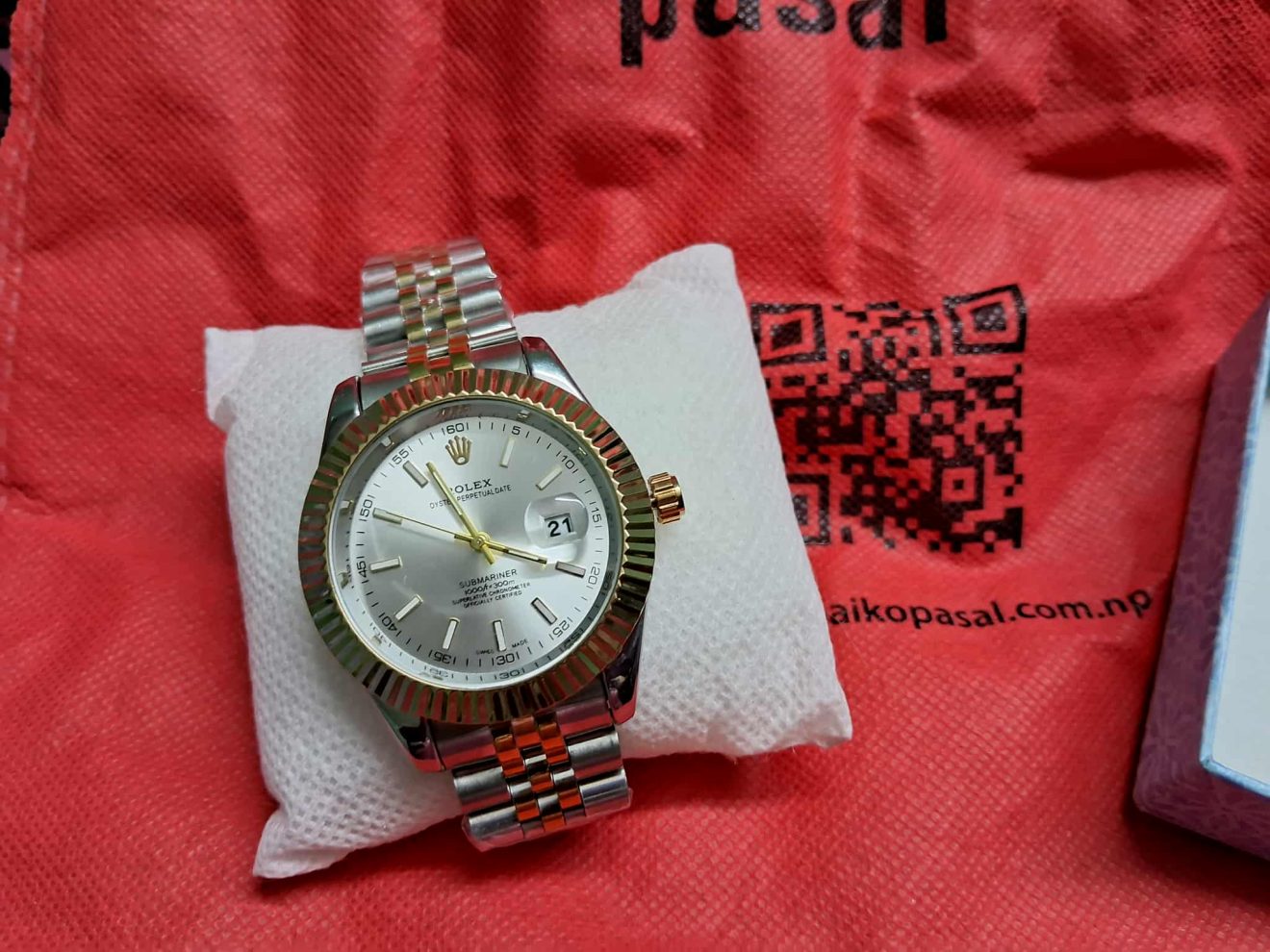 Luxury Two-Tone Rolex Style Watch for Men – Stainless Steel & Gold